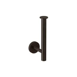 Herzbach Design iX PVD Reserve-Papierrollenhalter 21.815050.1.40 Black Steel, f&uuml;r 2 Rollen, Wandmontage