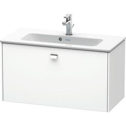 Duravit Brioso Waschtischunterschrank BR401101018 820x389mm, Weiß Matt, 1 Auszug, Griff Chrom