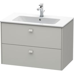 Duravit Brioso Waschtischunterbau BR410200707 820x553 mm, Betongrau Matt, 2 Auszüge