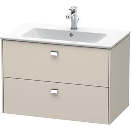 Duravit Brioso Waschtischunterbau BR410201091 820x553 mm, Taupe, 2 Auszüge, Griff Chrom