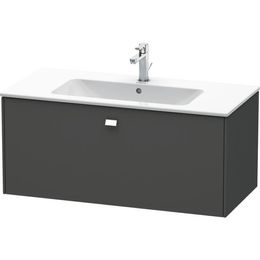 Duravit Brioso Waschtischunterbau BR400301049 1020x479mm, Graphit Matt, 1 Auszug, Griff Chrom