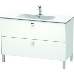 Duravit Brioso Waschtischunterschrank BR440401018 1220x479mm, Wei&szlig; Matt, 2 Ausz&uuml;ge, Griff Chrom