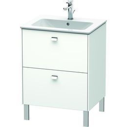Duravit Brioso Waschtischunterbau BR440101018 620x479mm, Wei&szlig; Matt, 2 Ausz&uuml;ge, Griff Chrom