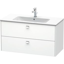 Duravit Brioso Waschtischunterschrank BR410301018 1020x553 mm Weiß Matt, 2 Auszüge, Griff Chrom