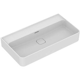 Ideal Standard Strada II Waschtisch T3639MA ohne Hahnloch, mit &Uuml;berlauf, 800 x 170 x 430 mm, wei&szlig; mit Ideal Plus