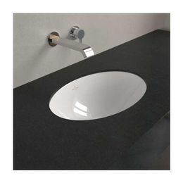 Villeroy & Boch Villeroy und Boch Loop & friends Unterbauwaschbecken 4A5300R1 oval, ohne Hahnlochbank, mit &Uuml;berlauf, 43 x 28,5 cm, wei&szlig; C-plus