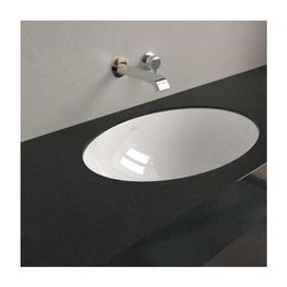 Villeroy & Boch Villeroy und Boch Loop & friends Unterbauwaschbecken 4A5500R1 oval, ohne Hahnlochbank, mit &Uuml;berlauf, 57 x 38 cm, wei&szlig; C-plus
