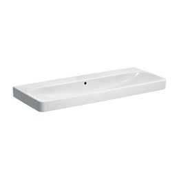 Geberit Smyle Square Waschtisch 500225018 weiß KeraTect, 120x48cm,ohne Hahnloch,mit Überlauf