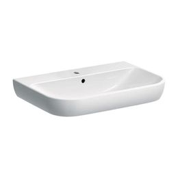 Geberit Smyle Waschtisch 500248018 weiss KeraTect, 70x48cm, mit Hahnloch und &Uuml;berlauf