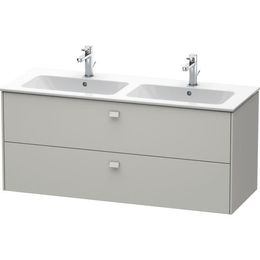 Duravit Brioso Waschtischunterbau BR410500707 1290x553 mm, Betongrau Matt, 2 Auszüge