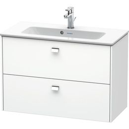 Duravit Brioso Waschtischunterschrank BR411101018 Compact 820x553 Wei&szlig; Matt, 2 Ausz., Griff Chrom