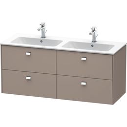 Duravit Brioso Waschtischunterbau BR410601043 1290x553 mm Basalt Matt, 4 Ausz&uuml;ge, Griff Chrom