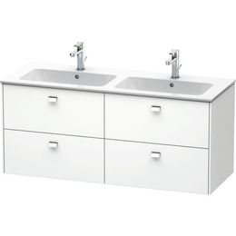 Duravit Brioso Waschtischunterbau BR410601018 1290x553 mm Weiß Matt, 4 Auszüge, Griff Chrom