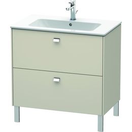 Duravit Brioso Waschtischunterbau BR440201091 820x479mm, Taupe, 2 Ausz&uuml;ge, Griff Chrom