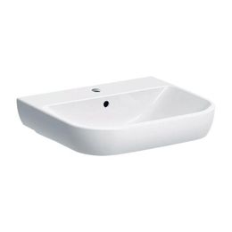 Geberit Smyle Waschtisch 500227011 weiss, 55x48cm, mit Hahnloch und &Uuml;berlauf