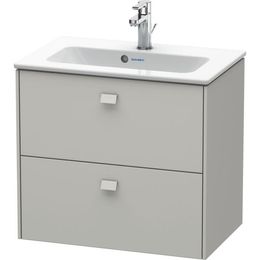 Duravit Brioso Waschtischunterbau BR411000707 Compact 620x553 mm, Betongrau Matt, 2 Ausz&uuml;ge