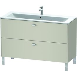 Duravit Brioso Waschtischunterbau BR440401091 1220x479mm, Taupe, 2 Auszüge, Griff Chrom