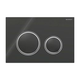 Geberit Sigma 50 Round Bet&auml;tigungsplatte 115884SJ1 schwarz, f&uuml;r 2-Mengen Sp&uuml;lung