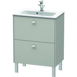 Duravit Brioso Waschtischunterbau BR440600707 620x389mm, Betongrau Matt, 2 Ausz&uuml;ge