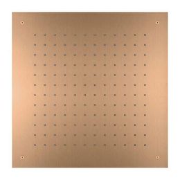 Herzbach Design iX PVD Regenbrause 21.655000.2.39 Deckeneinbau, 500x500mm, Copper Steel