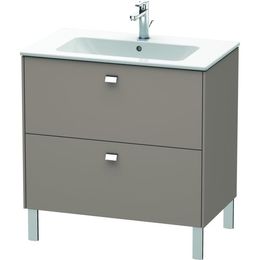 Duravit Brioso Waschtischunterbau BR440201043 820x479mm, Basalt Matt, 2 Ausz&uuml;ge, Griff Chrom