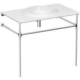 Vitra Istanbul Waschtisch 4519B403-6140 60x100cm, ohne &Uuml;berlauf und Hahnloch, wei&szlig; VC