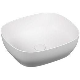 Vitra Options Aufsatzschale 5994B401-0016 47,5x41cm, rechteckig, ohne &Uuml;berlauf/Hahnloch, Edelwei&szlig; VC