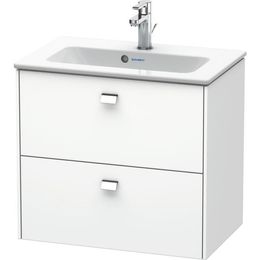 Duravit Brioso Waschtischunterbau BR411001018 620x553 Compact Weiß Matt, 2 Ausz., Griff Chrom