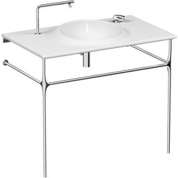 Vitra Istanbul Waschtisch 4519B403-6142 60x100cm, ohne &Uuml;berlauf/1 Hahnloch, wei&szlig; VC