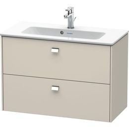 Duravit Brioso Waschtischunterbau BR411101091 Compact 820x553 Taupe, 2 Ausz., Griff Chrom
