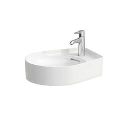 Laufen Val Waschtisch-Schale H8122817571041 50x40cm, wei&szlig; matt, mit &Uuml;berlauf, mit Hahnloch