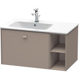 Duravit Brioso Waschtischunterbau BR401204343 820x479mm, Basalt Matt, Regal links
