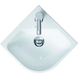 Duravit ME by Starck Eck Waschtisch 0722430000 43 x 38 cm, weiss, mit Hahnloch
