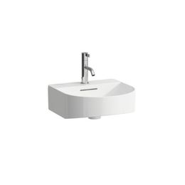 Laufen Sonar Handwaschbecken H8153410001041 41x42cm, mit &Uuml;berlauf, mit 1 Hahnloch, wei&szlig;