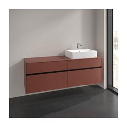 Villeroy & Boch Villeroy und Boch Collaro Waschtischunterschrank C13600AH 160x54,8x50cm, Waschtisch rechts, wine red