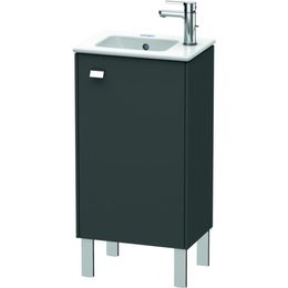 Duravit Brioso Waschtischunterbau BR4400R1049 420x683mm, Graphit Matt, T&uuml;r rechts, Griff Chrom