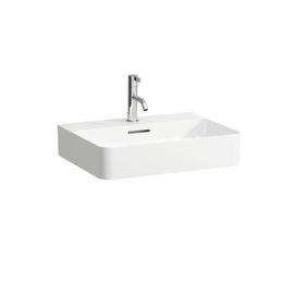 Laufen VAL Waschtisch 8102820001081,55x42cm, 3 Hahnl&ouml;cher und &Uuml;berlauf, Saphirkeramik