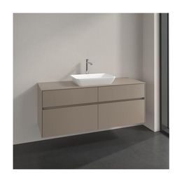 Villeroy & Boch Villeroy und Boch Collaro Waschtischunterschrank C11600VM 140x54,8x50cm, f&uuml;r Waschtisch mittig, taupe