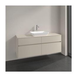 Villeroy & Boch Villeroy und Boch Collaro Waschtischunterschrank C116B0VN 140x54,8x50cm, f&uuml;r Waschtisch mittig, LED-Beleuchtung 10,4W, cashmere grey