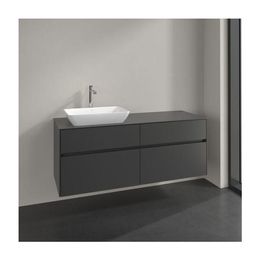 Villeroy & Boch Villeroy und Boch Collaro Waschtischunterschrank C11700VR 140x54,8x50cm, Waschtisch links, graphite