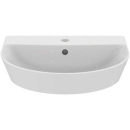 Ideal Standard Connect Air Halbeinbau-Waschtisch E0358MA 50x45cm, mit Hahnloch und &Uuml;berlauf, wei&szlig; Ideal Plus
