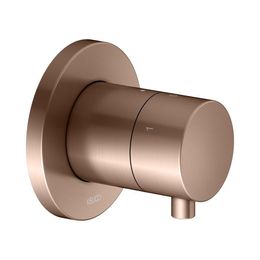 KEUCO IXMO Fertigmontageset 59549291001 Unterputz-3-Wege-Ab-und Umstellventil, Griff Comfort, rund, rotgold geb&uuml;rstet