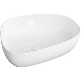 Vitra Options Aufsatzschale 5991B403-0016 56x44cm, asymmetrisch, ohne &Uuml;berlauf/Hahnloch, wei&szlig; VC
