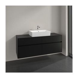 Villeroy & Boch Villeroy und Boch Collaro Waschtischunterschrank C13100VL 140x54,8x50cm, f&uuml;r Waschtisch mittig, volcano black