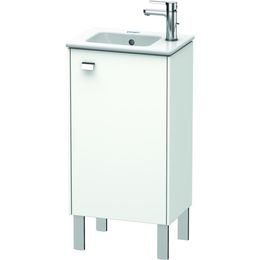 Duravit Brioso Waschtischunterbau BR4400R1018 420x683mm, Wei&szlig; Matt, T&uuml;r rechts, Griff Chrom