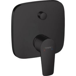 Hansgrohe Talis E Fertigmontageset 71474670 Unterputz-Wannen-Einhebelmischer, mit Sicherungskombination, mattschwarz
