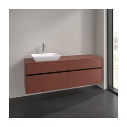 Villeroy & Boch Villeroy und Boch Collaro Waschtischunterschrank C12100AH 160x54,8x50cm, Waschtisch links, wine red