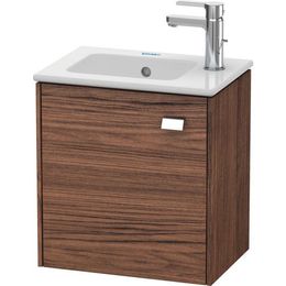 Duravit Brioso Waschtischunterbau BR4000L1021 420x442x289mm, Nussbaum Dunkel/Chrom, T&uuml;r links