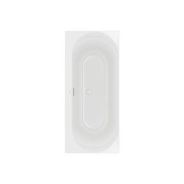 Villeroy & Boch Villeroy und Boch Loop & friends Eck-Badewanne Duo UBA170LOF2V-01 170x75cm, ovale Innenform, weiß