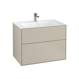 Villeroy & Boch Villeroy und Boch Finion Waschtischunterschrank G01000HH 79,6x59,1x49,8cm, Sand Matt Lacquer, mit Wandbeleuchtung
